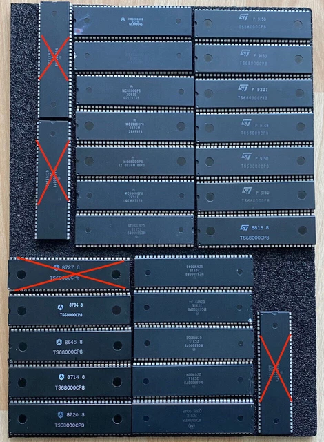 CPU 68000 MC68000CP8 (1 X), Atari, Amiga 500, A2000, Cdtv EUR 11,09 ...