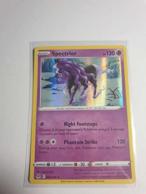 POKÉMON TCG - SWSH Lost Origin - Spectrier - 081/196 - Holo Rare £1.99 ...