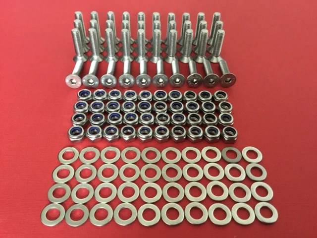 40 LAND ROVER Defender Chequer Plate Fixing Screws Bolts Set Kit ...