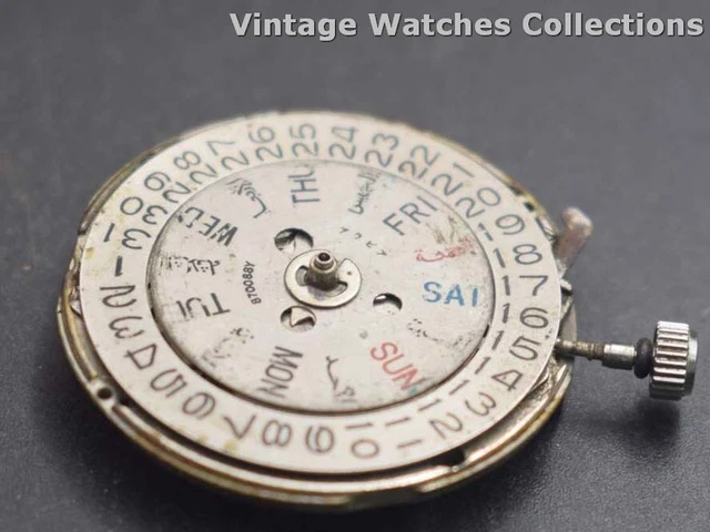 SEIKO 7019 AUTOMATIC Non Working Watch Movement For Parts/Repair Work O ...