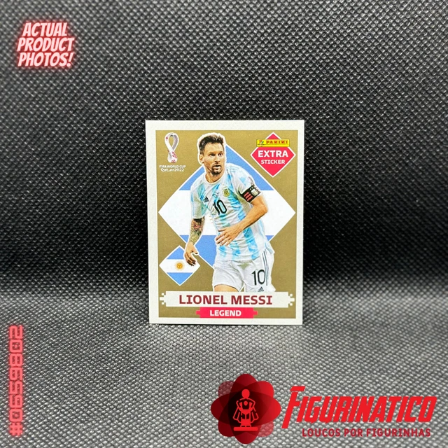 PANINI FIFA WORLD Cup Qatar 2022 - GOLD Extra Sticker Lionel Messi EUR 146,40 - PicClick IT