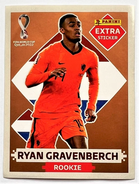 PANINI QATAR 2022 FIFA World Cup Sticker RYAN GRAVENBERCH EXTRA ROOKIE - BRONZE £6.99 - PicClick UK