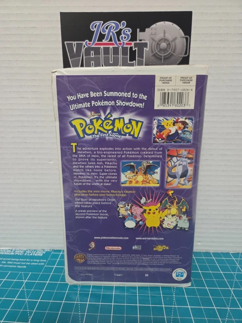 POKEMON THE FIRST Movie Mewtwo vs Mew VHS 2000 Clamshell Case $13.99 ...
