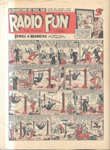 VINTAGE RADIO FUN comic No 664 June 30th 1951 £1.50 - PicClick UK