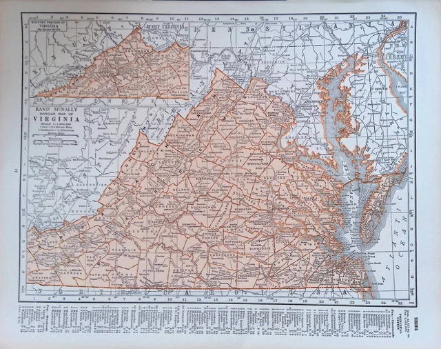 1860 Map Of Virginia
