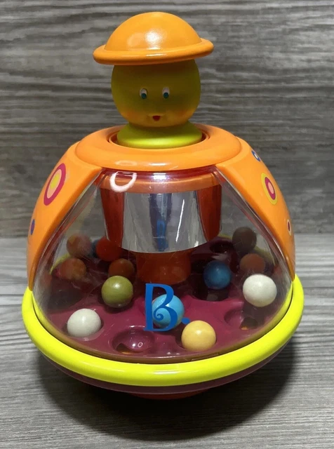 CHILDRENS SPIN TOP Poppitoppy Ladybug Ball Popping Toddler Toy Bright ...