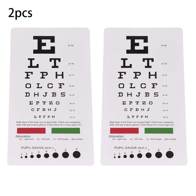 SIMPLIFIED VISION ASSESSMENT with Dual Version Eye Charts and PD Rulers £6.29 - PicClick UK