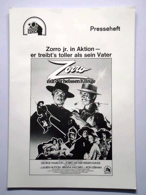 ZORRO MIT DER Heissen Klinge - George Hamilton - Lauren Hutton ...