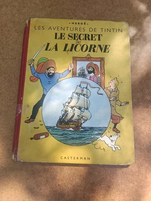 BD TINTIN LE secret de la Licorne - 4ème plat B4 - 1950 - Casterman EUR ...