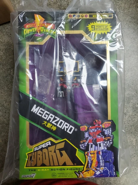 SUPER7 MIGHTY MORPHIN Power Rangers Super Cyborg Megazord CLAIR EN MAIN ...