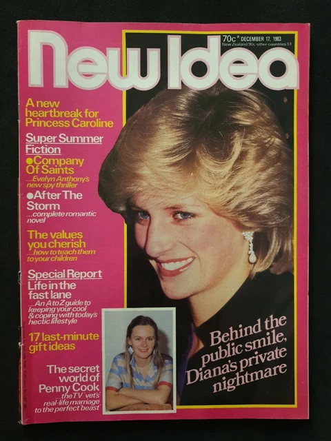 NEW IDEA - Vintage Australian Magazine December 17, 1983 PRINCESS DIANA ...