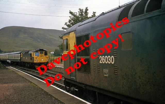 ORIGINAL 35MM Slide Diesel/Steam Train/Railway 26030 Inverness to Kyle ...