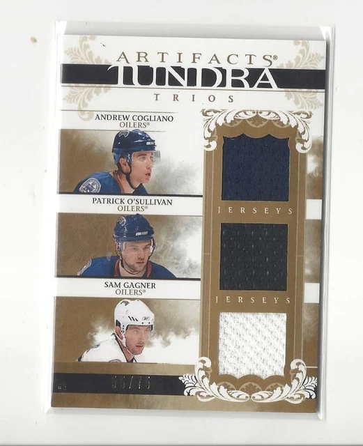 2009-10 ARTEFACTS TUNDRA O'Sullivan/Andrew Cogliano/Sam Gagner MAILLOT ...