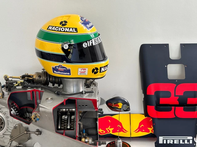 F1 Merch 1:2 Scale 1988 Ayrton Senna Helmet Decal Set Only - Vinyl ...