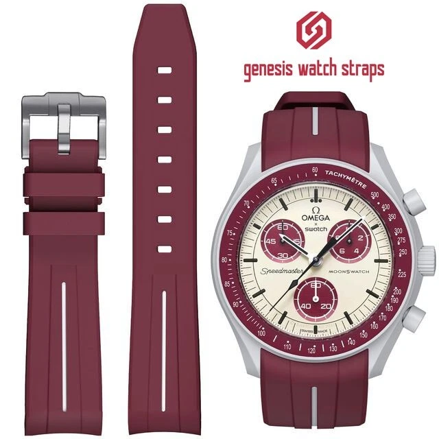 OROLOGIO MAROON &&MISSION To"" Cinturino In Gomma Omega X Swatch ...