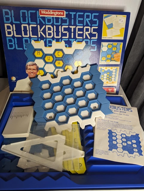 80S VINTAGE RETRO BLOCKBUSTERS Boardgame Central- Quiz Waddingtons Bob ...