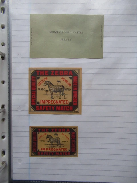 2 OLD SWEDISH Packet Size Matchbox Labels. $2.40 - PicClick AU