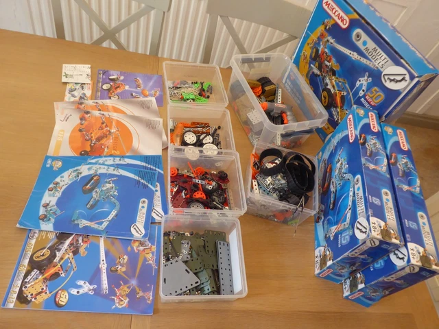MECCANO MULTI MODELS 100% COMPLETE 4505 9550 5700 x2 6515 x2 +Spitfire ...