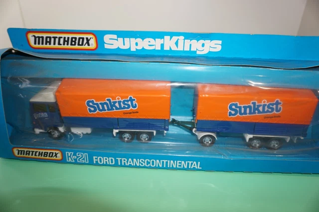 MATCHBOX SUPER KINGS Ford Transcontinental K-21 Sunkist - Boxed £60.99 ...