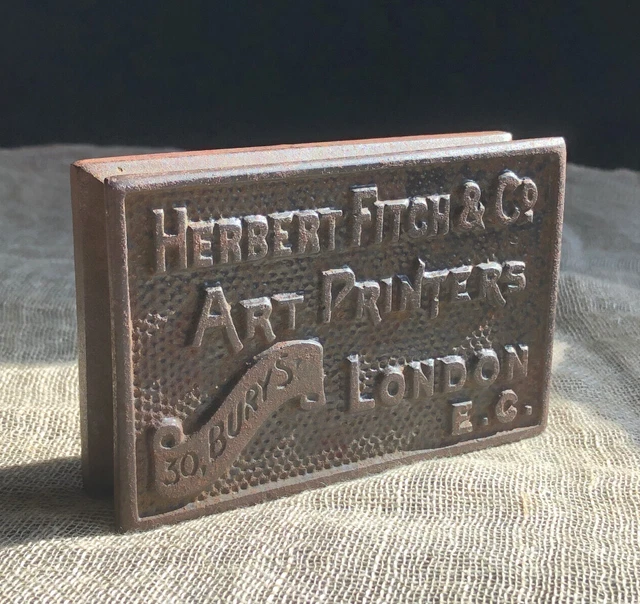 VERY RARE ANTIQUE 1900’s Herbert Fitch & Co Advertising Cast Iron ...