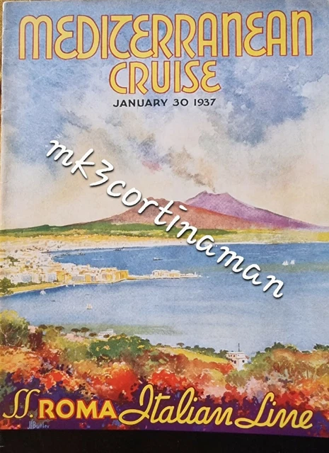 S.S. ROMA BROCHURE 1937 Italian Line £79.99 - PicClick UK