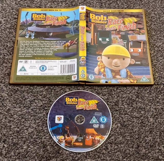 BOB THE BUILDER Race To The Finish Neil Morrisey Kids Children Pal Dvd ...