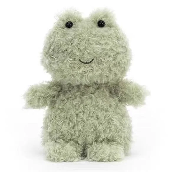 JELLYCAT CURLY SERIES Plush Toys Curly Frog Doll With Tags With Dust ...