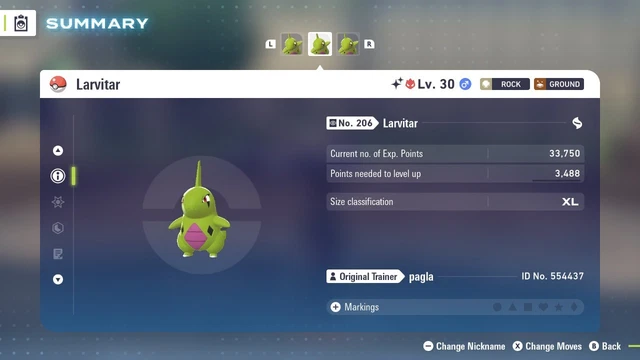 POKÉMON LEGENDS ZA Shiny 6IV Larvitar jolly $2.00 - PicClick CA