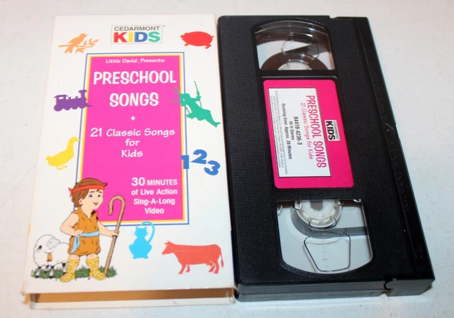 CEDARMONT KIDS PRESCHOOL Songs (VHS, 1992) 21 Classic Songs for Kids ...