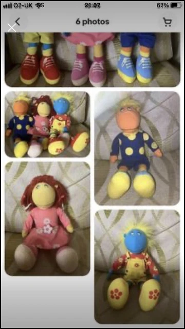 BBC VINTAGE LARGE Tweenies Plush 90’s Bundle X 3 approx 14" Bella Milo ...