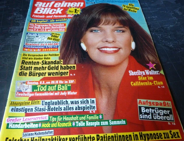 AUF EINEN BLICK Nr.10/1992 Sherilyn Wolter/Terence Hill/David ...