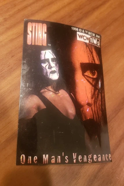VINTAGE WCW NWO Sting 4” X 3” Pro Wrestling Sticker 1998 WWF WWE RARE £ ...