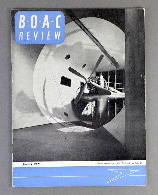 BOAC REVIEW STAFF Magazine January 1959 B.o.a.c. Treforest Engineering ...