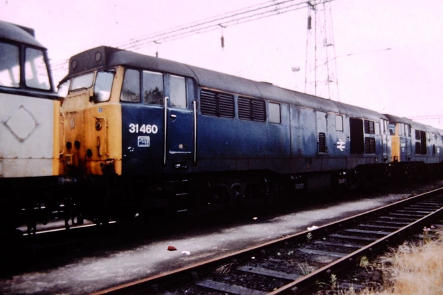 1992 BRITISH RAIL BR Diesel Loco 31460 Bescot Railway Slide Ref 3267 £4 ...