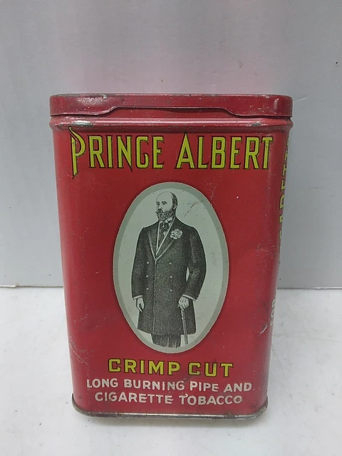 VINTAGE PRINCE ALBERT Crimp Cut Cigarette and Pipe Tobacco EMPTY Can ...