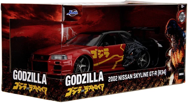 JADA MODELLAUTO HOLLYWOOD Rides Godzilla Nissan Skyline GTR 1:24 ...