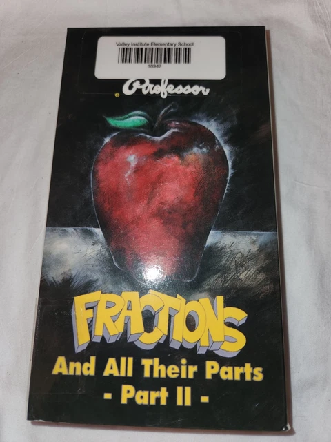 ASSISTANT PROFESSOR FRACTIONS and their Parts Part 2 (VHS) Ex Library ...