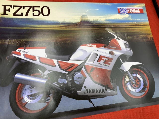 YAMAHA FZ 750 1987 depliant originale italiano formato a4 EUR 9,99 ...
