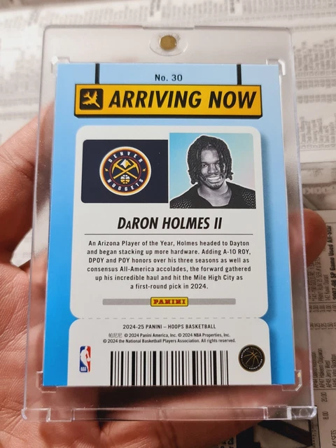 2024-25 PANINI NBA Hoops - Arriving Now DaRon Holmes #30 Holo (RC ...