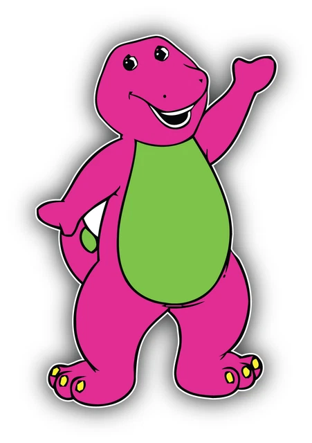 BARNEY CARTOON HAPPY Sticker Bumper Decal - ''SIZES'' £3.52 - PicClick UK