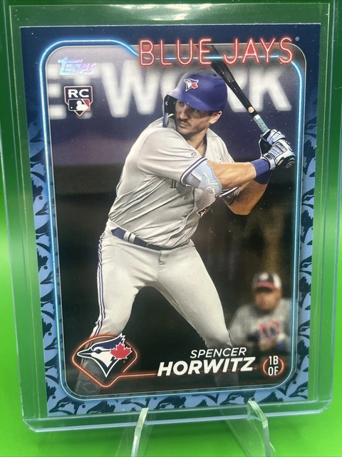 SPENCER HORWITZ RC TEAM COLOR BORDER SSP 2024 Topps Series 1 #172 bleu ...