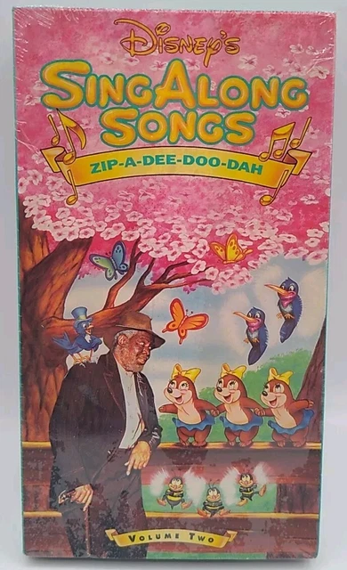DISNEY SING ALONG Songs Zip-A-Dee-Doo-Dah VHS Volume 2 Sealed! £50.00 ...