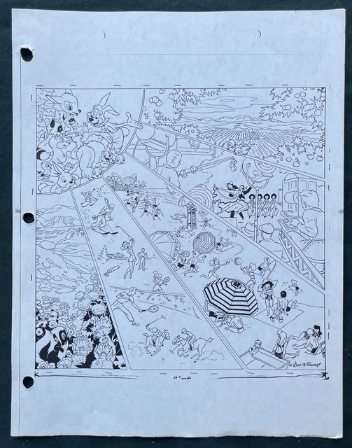 WALT DISNEY ANIMATION Studios ILLUSTRATES 1940s Era SOUTHERN CALIFORNIA ...