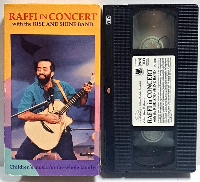 RAFFI IN CONCERT With the Rise and Shine Band VHS 1988 Tape Children's ...