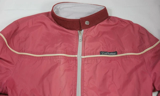 VINTAGE LORD ANTHONY Reversible Monkey Jacket Pink / White / Pale Grey ...
