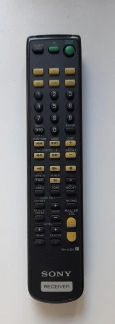TELECOMANDO ORIGINALE SONY RM-U303 Remote Control testato/testato FB210 ...