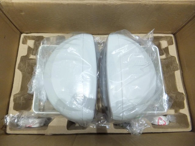 CONXEASY SWA401 LOUDSPEAKERS Speakers White Pair Bookshelf Monitor 4" 4 ...