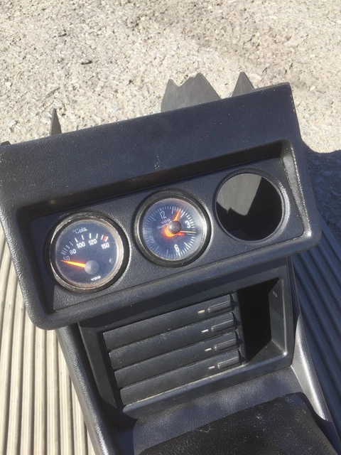 VW GOLF MK1 Cabrio Gti Centre Console Vdo Gauge & Vdo Clock & Gear ...