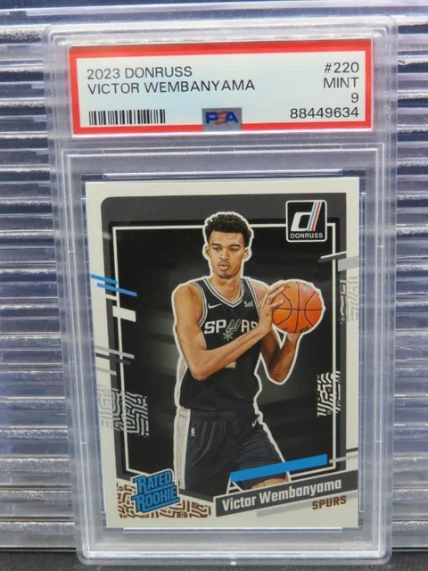 CARTE RECRUE NOTÉE 2023-24 Panini Donruss Victor Wembanyama RC #220 PSA ...