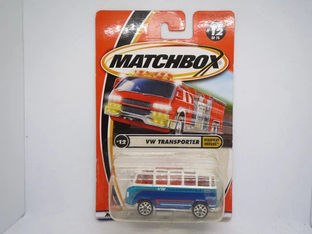 MATCHBOX VW T1 Transporter Samba 23 Window Microbus US Carded Superfast ...